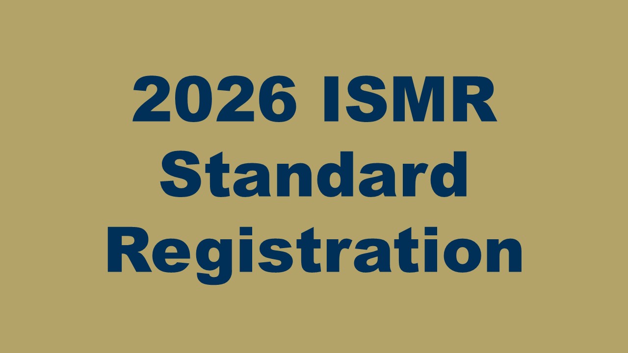 2026 ISMR Standard Registration